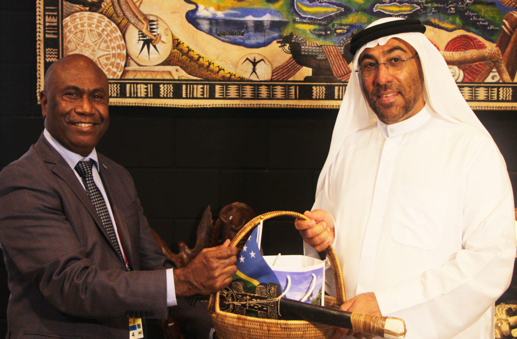 H.E. AHMED ALI AL SAYEGH VISITS SOLOMON ISLANDS EXPO 2020 PAVILION ...